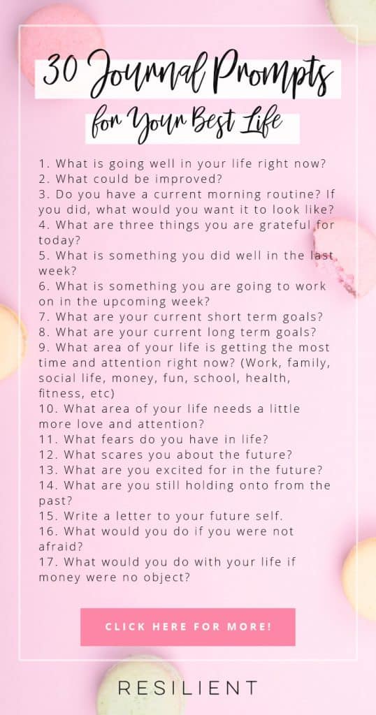 30 Inspiring Journaling Prompts To Improve Your Life Resilient 30 Inspiring Journaling Prompts To Improve Your Life Resilient