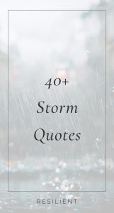 40+ Quotes About Storms - Resilient